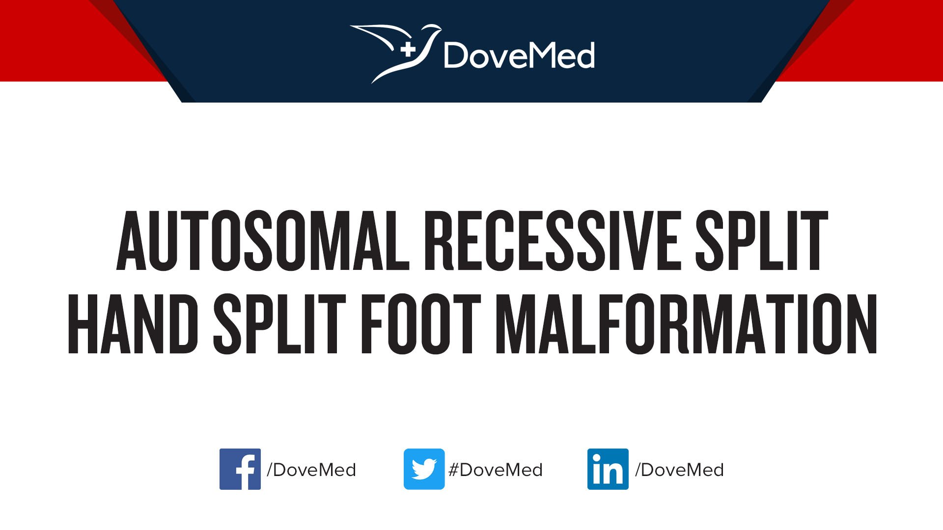 Autosomal Recessive Split Hand Split Foot Malformation